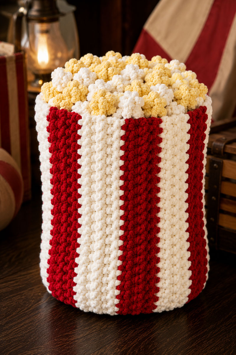 Circus Popcorn Baby Blanket Crochet Pattern - Shower Gift Idea