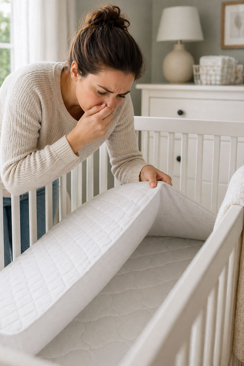 Why Does My Crib Mattress Smell? Causes + Fixes